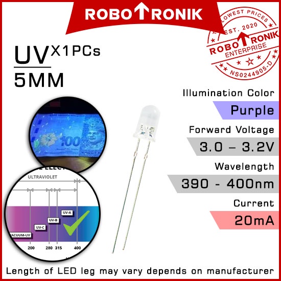 LED 3mm 5mm 10mm Diffused / Clear [Red Green Yellow Blue Orange Purple] Arduino UNO Breadboard ...