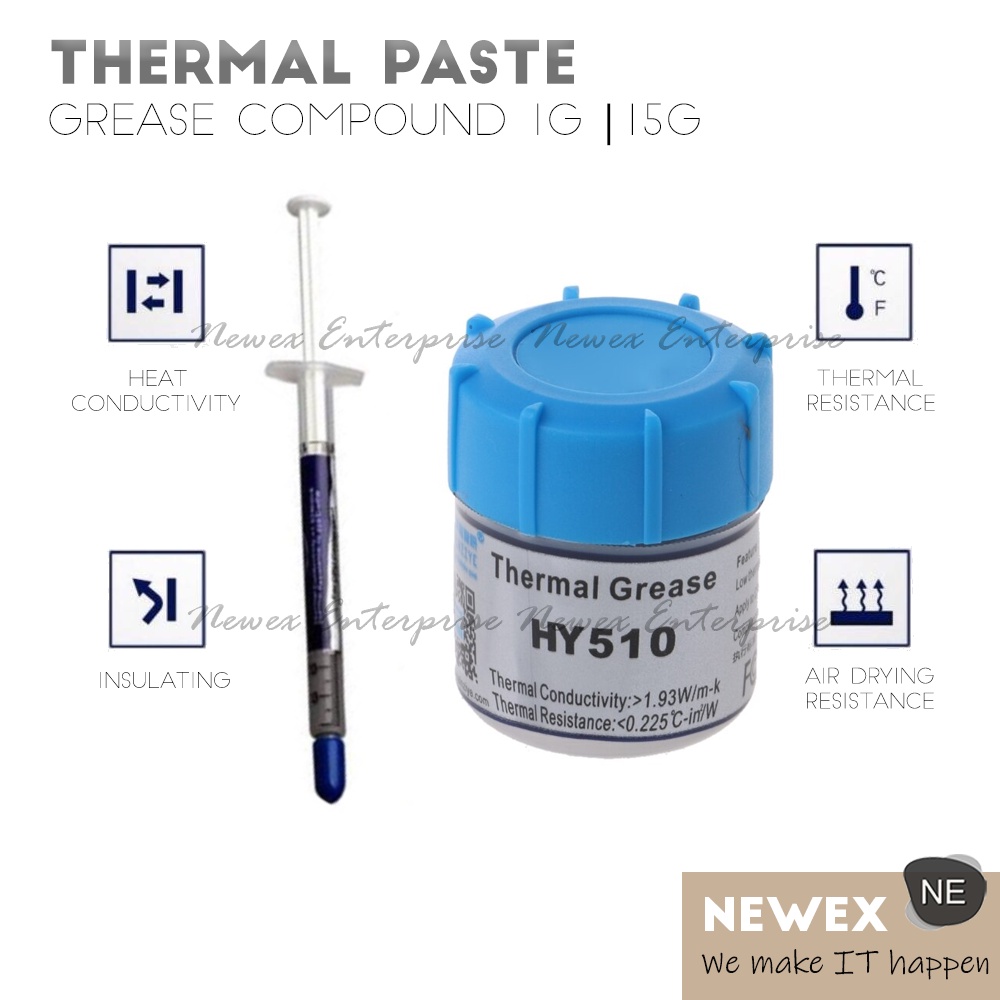 Thermal Paste Grease Compound Heat Sink Cooling Cooler for Intel AMD CPU Processor [1g/15g ...