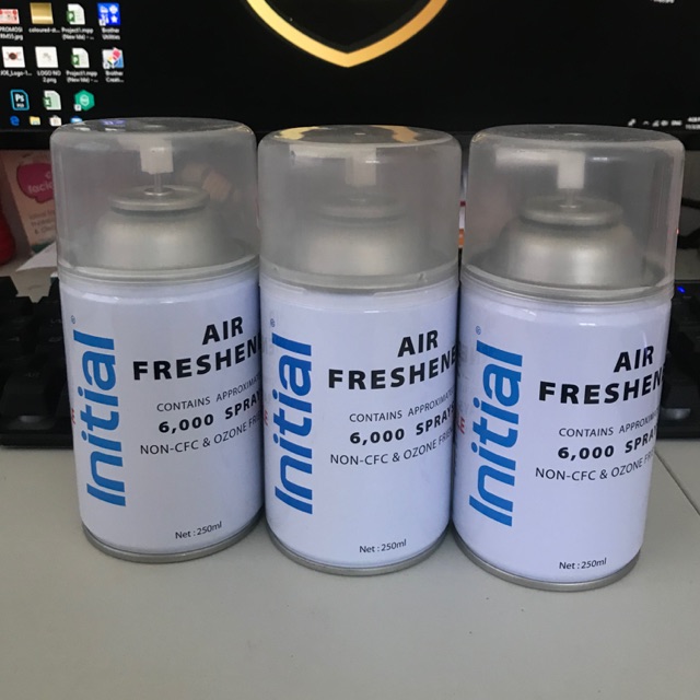 Air Freshener Spray Initial + Dispenser Auto | Shopee Malaysia
