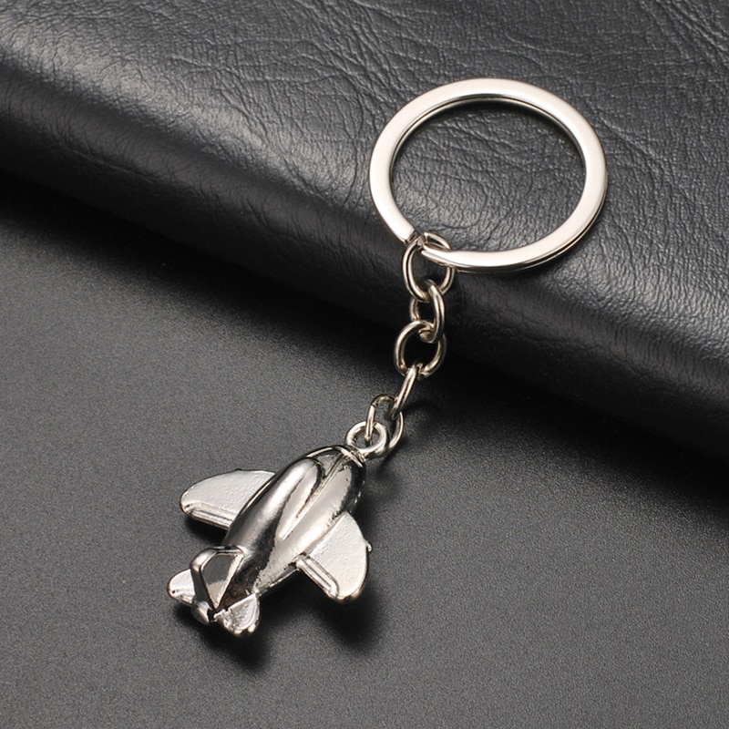 NEW 3D Mini Airlines Aircraft Keychains Polished Metal Plane Keyrings ...