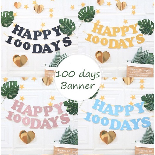 Baby Newborn Happy 100 days Banner 100 days Baby Celebration ...