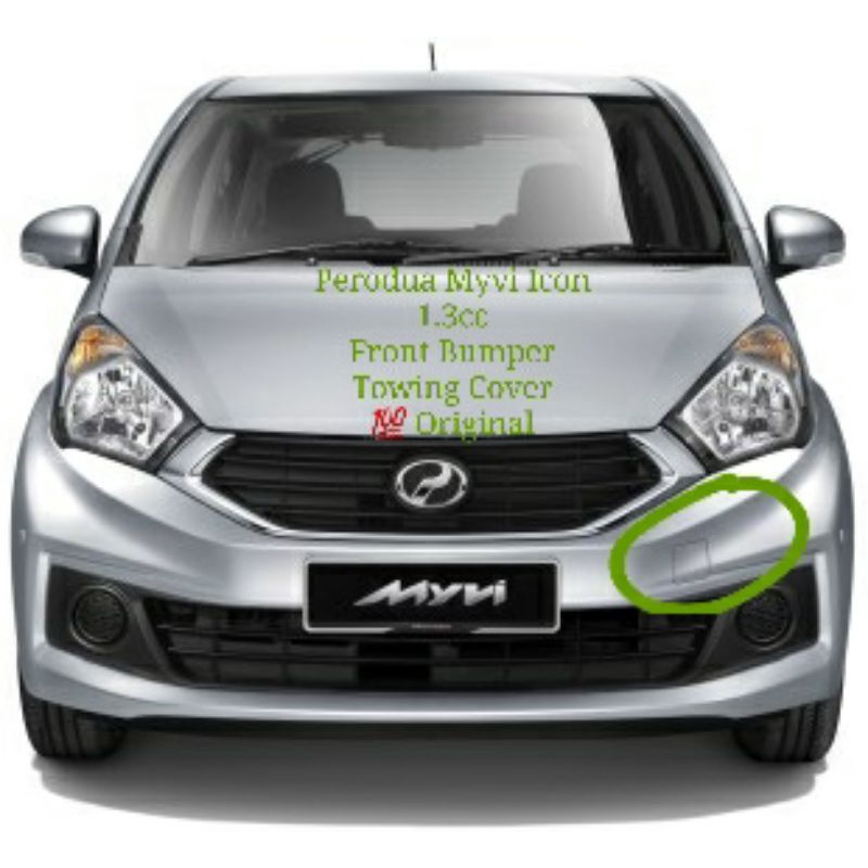 💯 Original Perodua Myvi Icon 1.3cc Front Bumper Towing Cover | Shopee ...