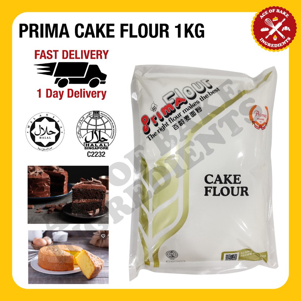 PRIMA FLOUR Cake Flour (Tepung Cake) - 1kg | Shopee Malaysia