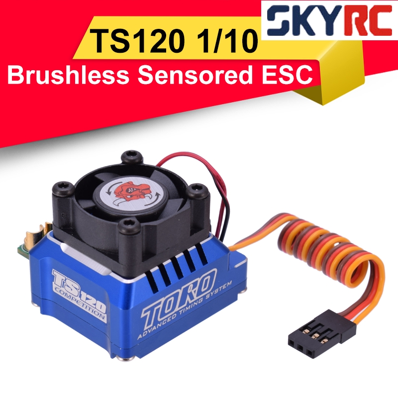 SKYRC TORO TS120 Aluminum Brushless Sensored ESC Support Sensor ...