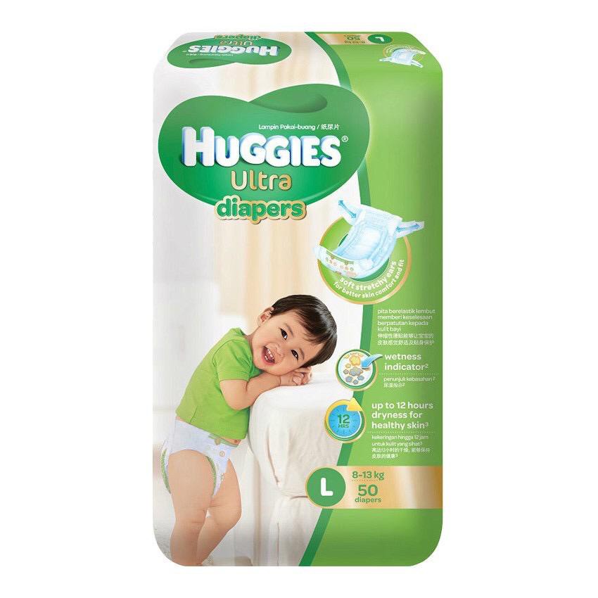 Huggies Ultra Natural Soft Diapers Super Jumbo - L50 / XL44 (1 Pack ...