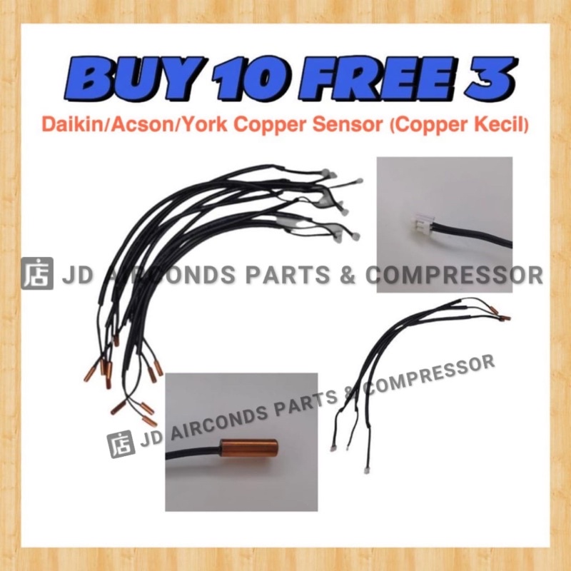 York/Daikin/Acson Air Conditioner Copper Sensor (Copper Kecil) | Shopee ...