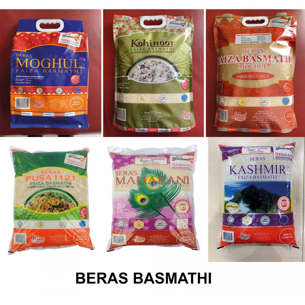 FAIZA BERAS BASMATHI - Faiza Rice - (repack), Basmati 1kg | Shopee Malaysia