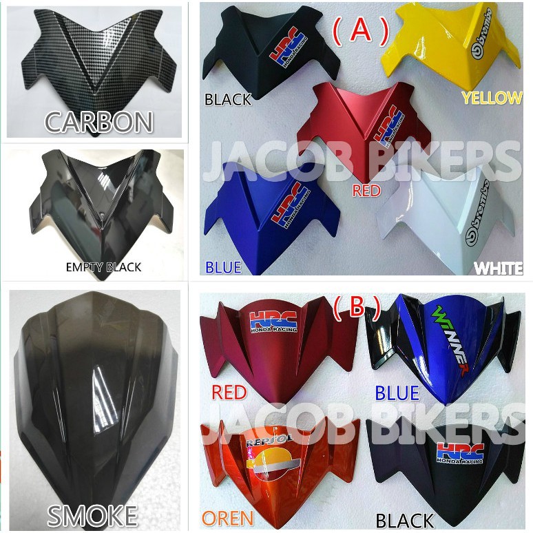 VISOR.WINDSHIELD.HONDA.RS150 V1 V2 WINNER 150. | Shopee Malaysia