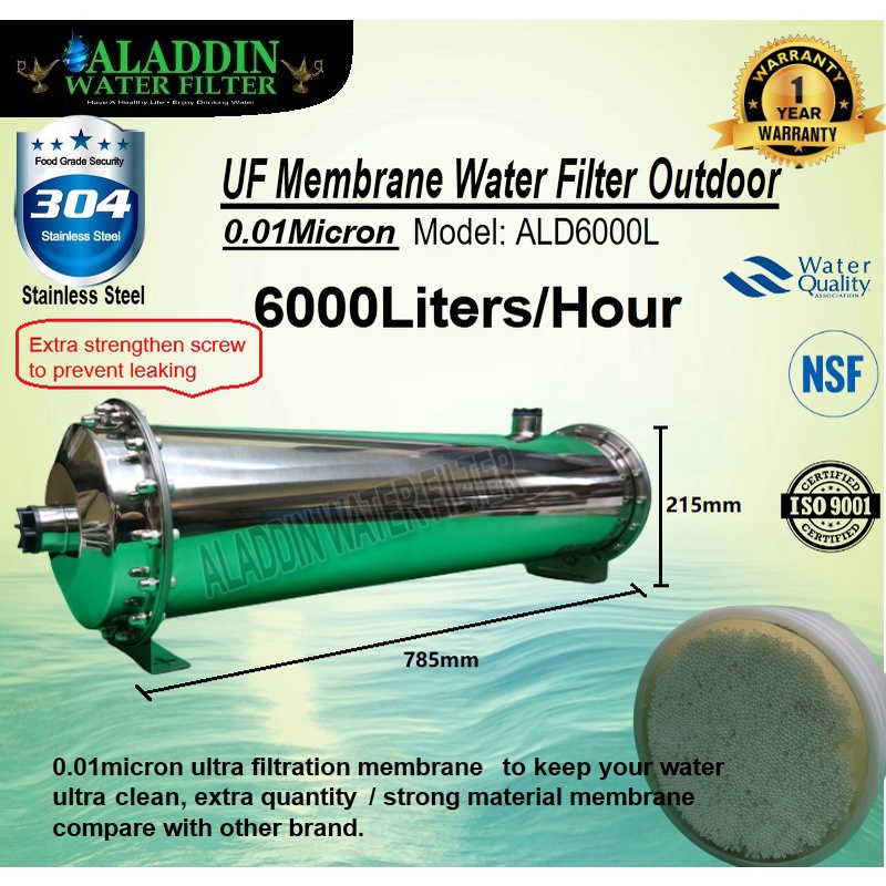 UF6000L Ultra Filtration UF Membrane Water Filter Purifier Outdoor ...