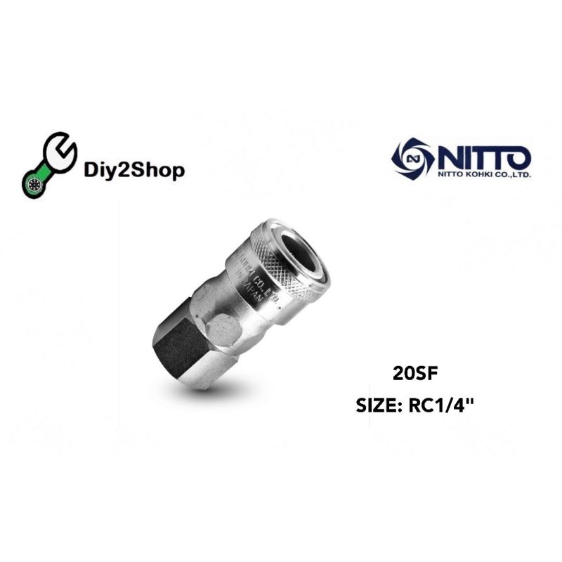 NITTO KOHKI 20SF HI CUPLA FEMALE THREAD 1/4" | Shopee Malaysia