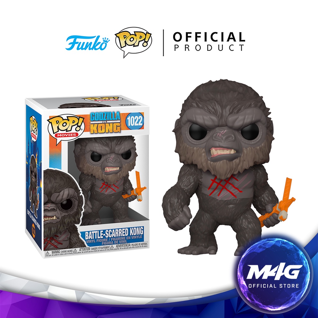 Funko POP! Movies 1022: Godzilla VS Kong - Battle Scarred Kong | Shopee ...