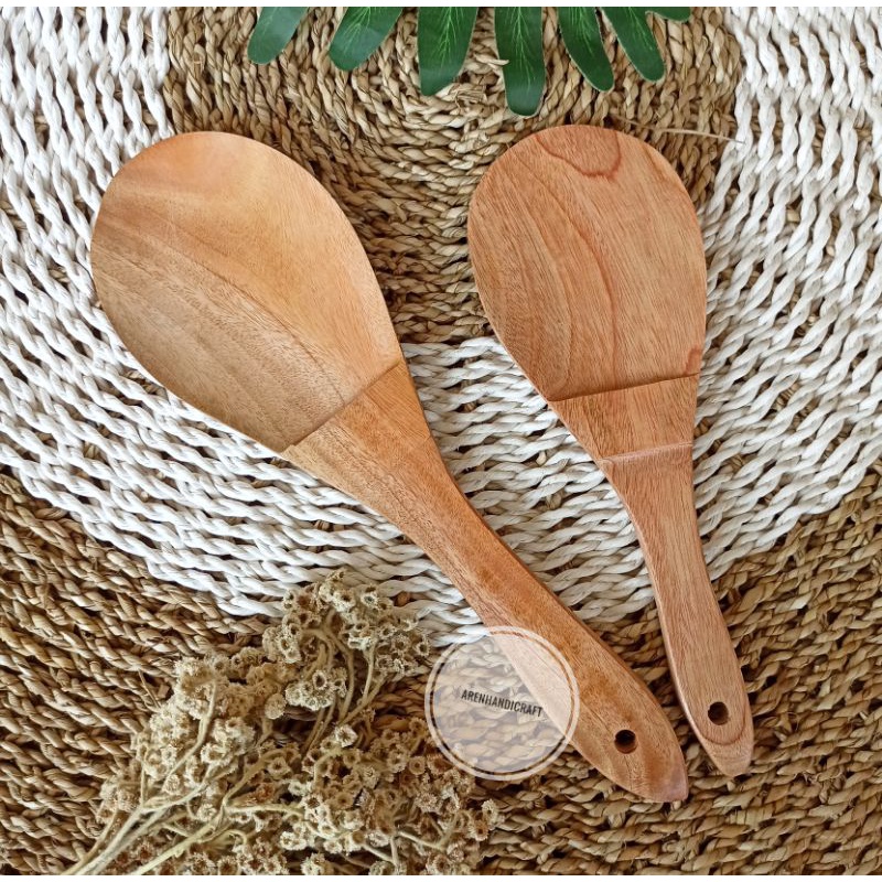 KAYU Arenhandicraft Mahogany jumbo rice ladle | Shopee Malaysia