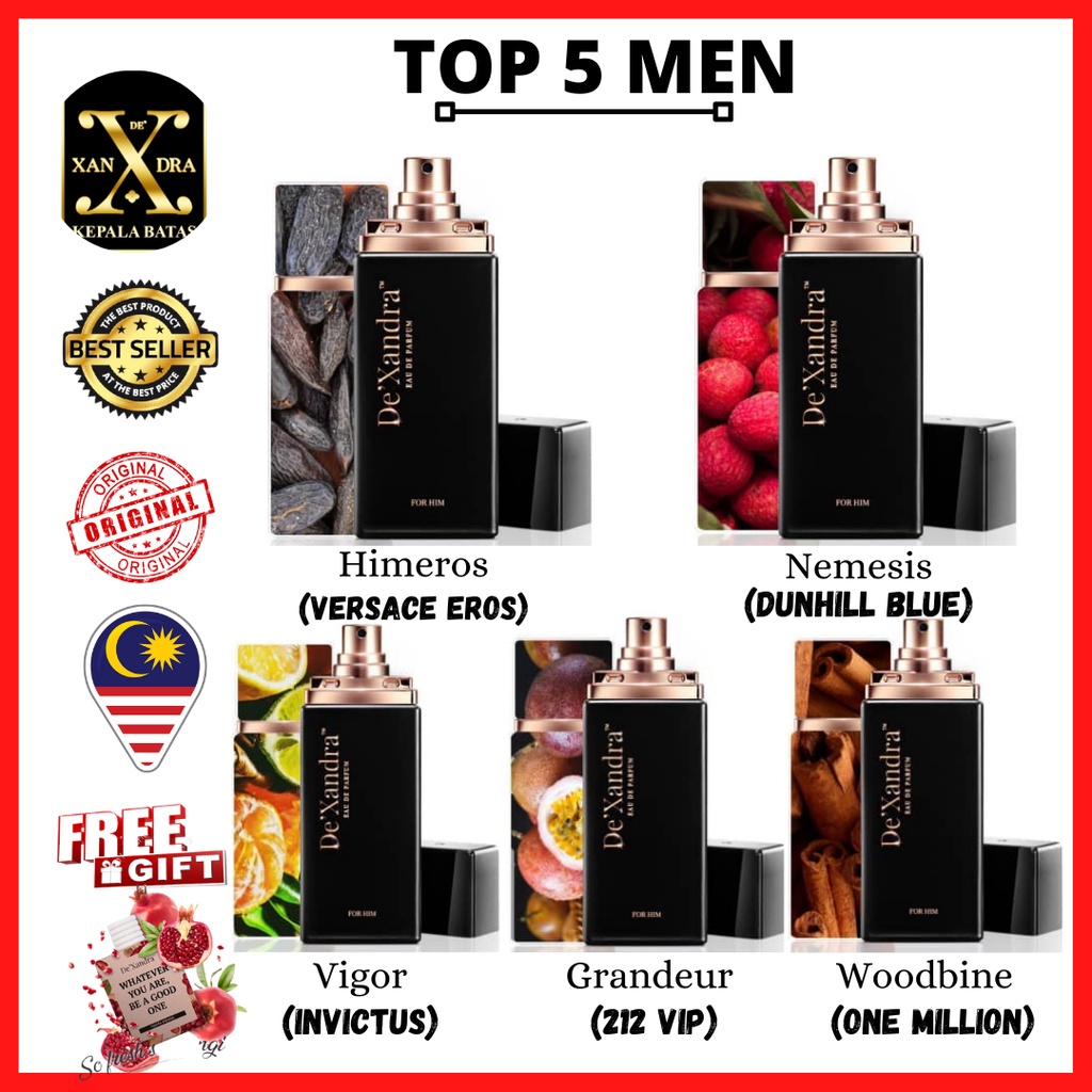 🔥DeXandra For MEN🔥 35ML | EAU DE PARFUM(EDP) | TAHAN 8-12 JAM | MESRA ...