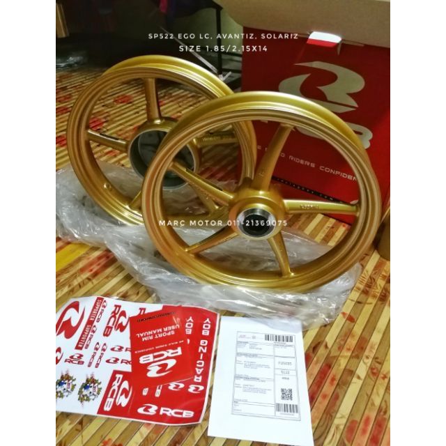 SP522 RCB Racing Boy Sport Rim Ego LC, Avantiz, Solariz (1.40/1.60x14 ...