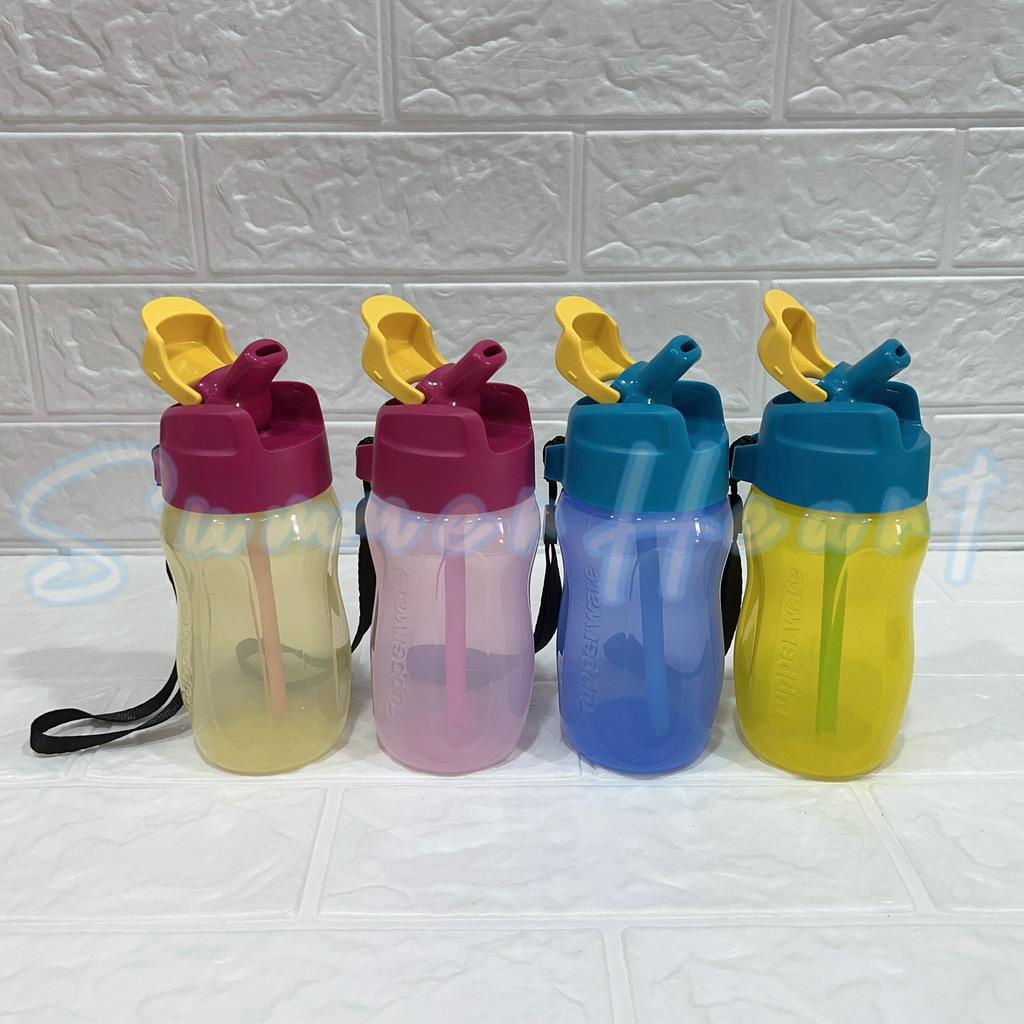 Tupperware Eco Slim Mini Bottle 310ml with Straw / Strap -1PC A - 310ML Flip | PGMall