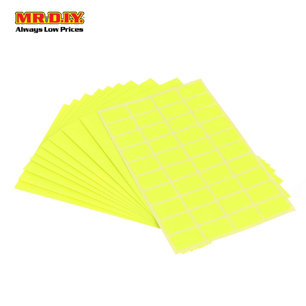 Yellow Sticker 10S 4*10CM | Shopee Malaysia