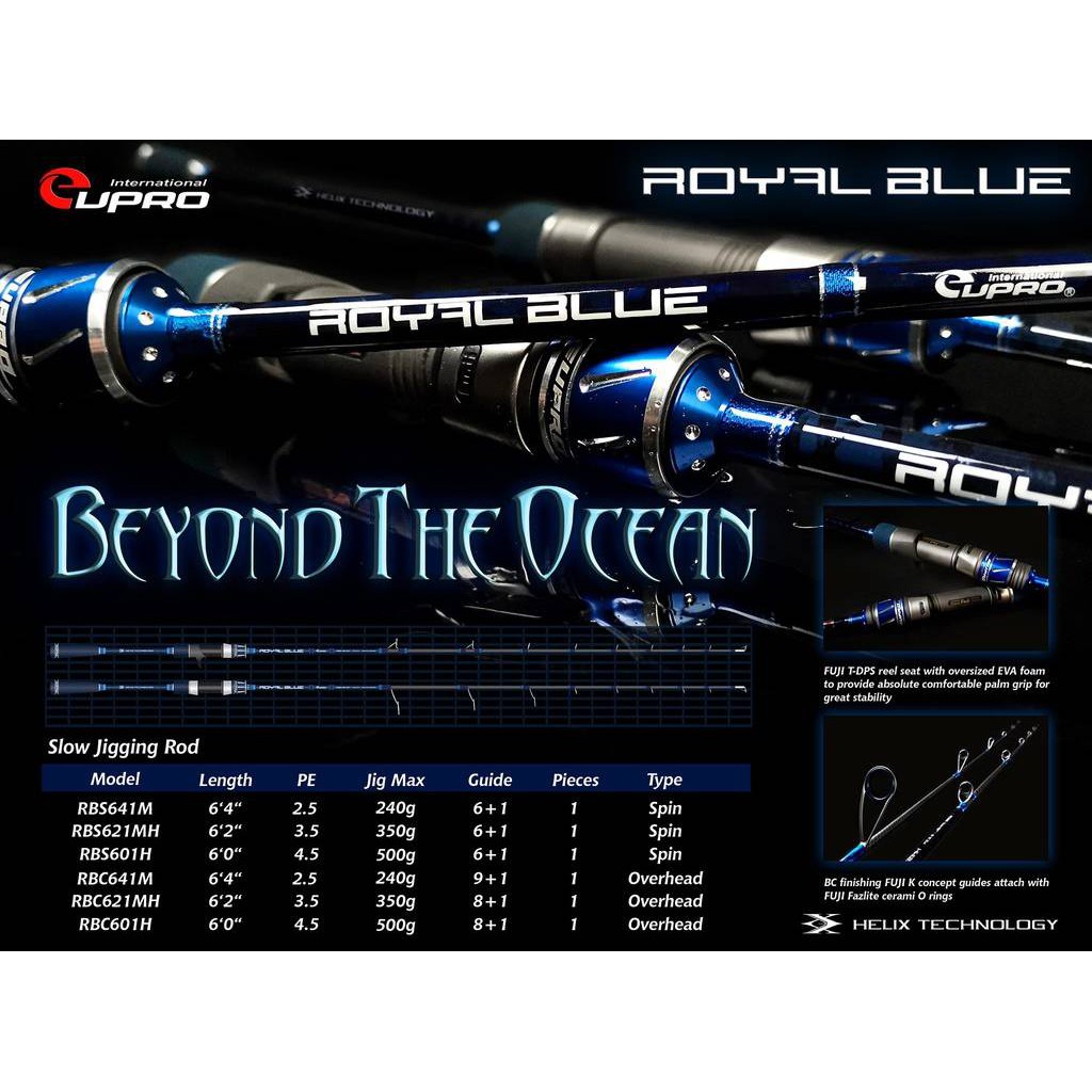 ORIGINAL EUPRO ROYAL BLUE CASTING ROD | Shopee Malaysia