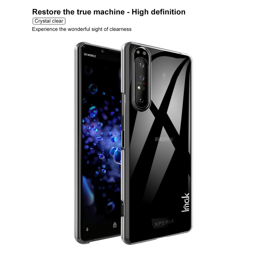 Imak Hard Casing Sony Xperia 1 II Crystal Clear Phone Case Back Cover ...