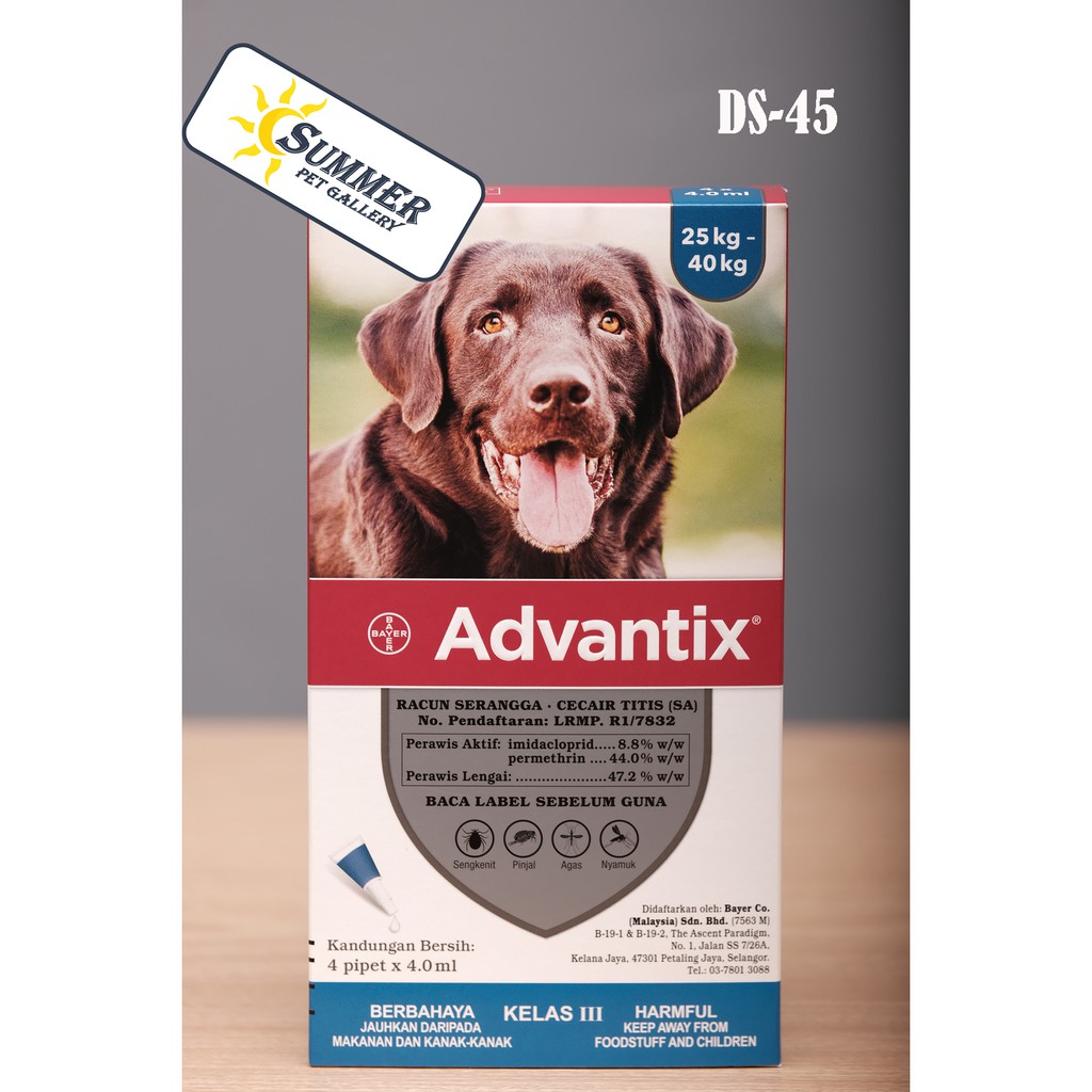 Advantix Dog ( >25KG ) (1Pipet) | Shopee Malaysia