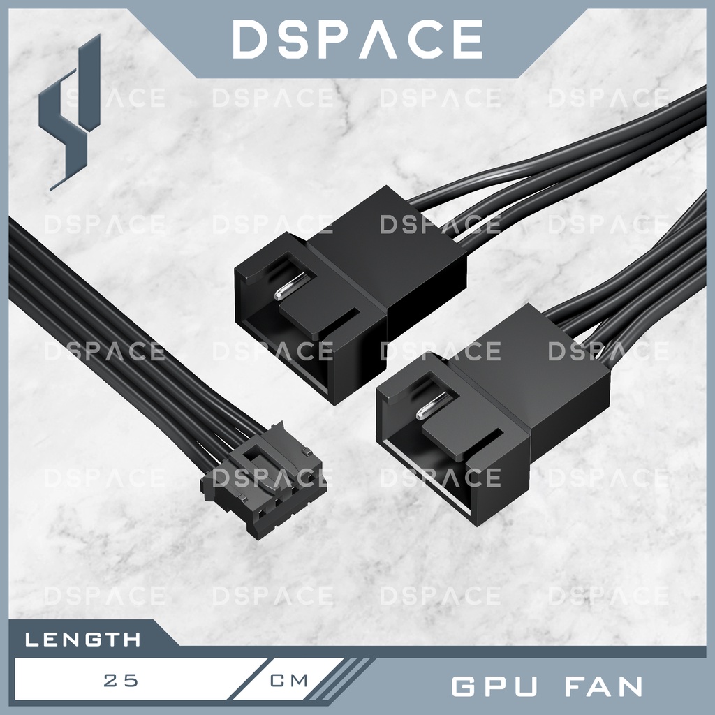 GPU Graphic Card Mini 4 pin to PWM 4pin Fan Splitter Silicone Fan Cable ...