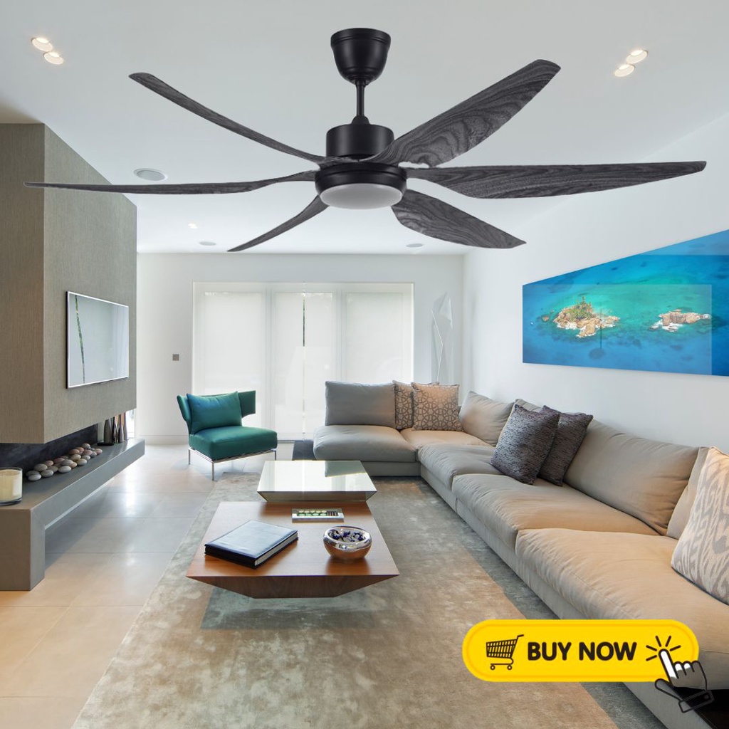 FANCO SPINO F656/F666 DC Motor 12 Speeds Ceiling Fan 56/66 inch/kipas ...