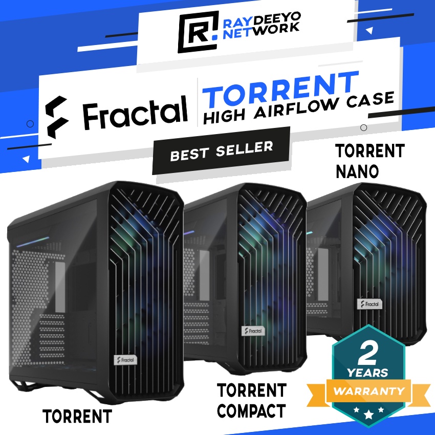Fractal Design Torrent Compact/Nano Gaming Case [Top-Tier Airflow ...