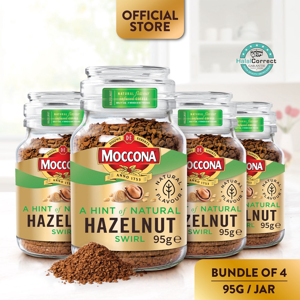 (Bundle of 4) Moccona Classic Freeze Dried Instant Coffee, 95/100g ...
