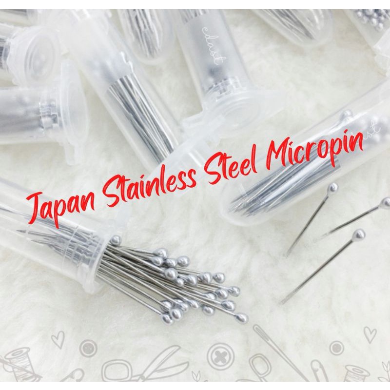 JAPAN STAINLESS STEEL MICROPIN PIN HIJAB PIN TUDUNG PIN TAJAM PIN ...