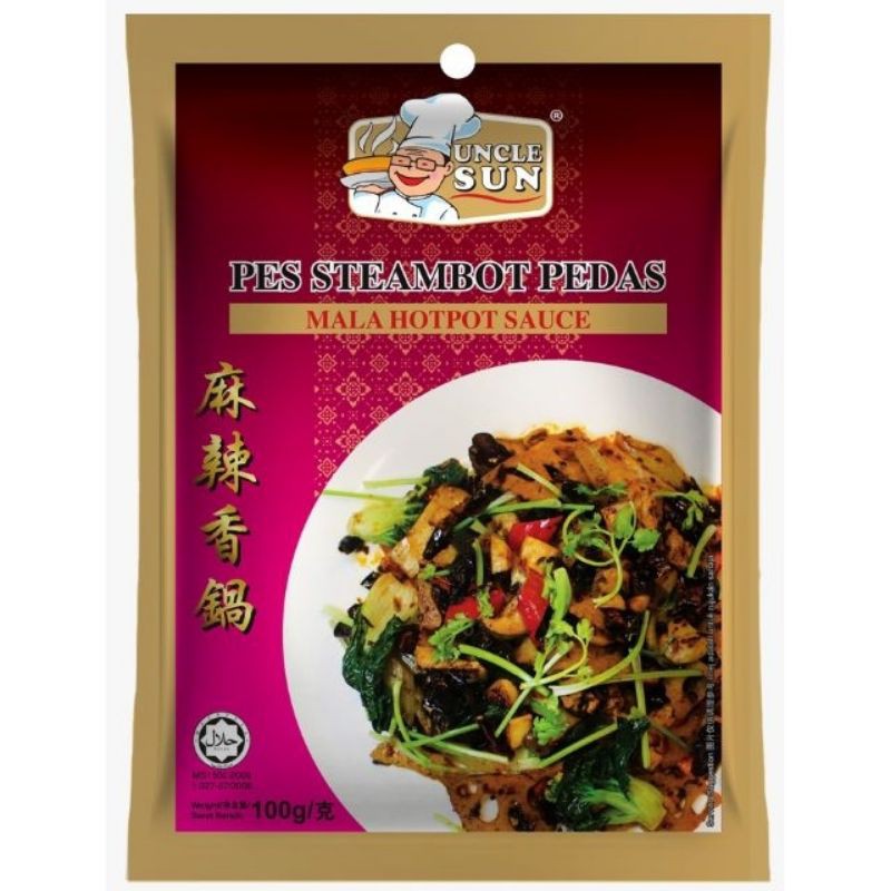 Uncle Sun Mala Hotpot Paste/Pes Steamboat Pedas 麻辣香锅 100g | Shopee Malaysia