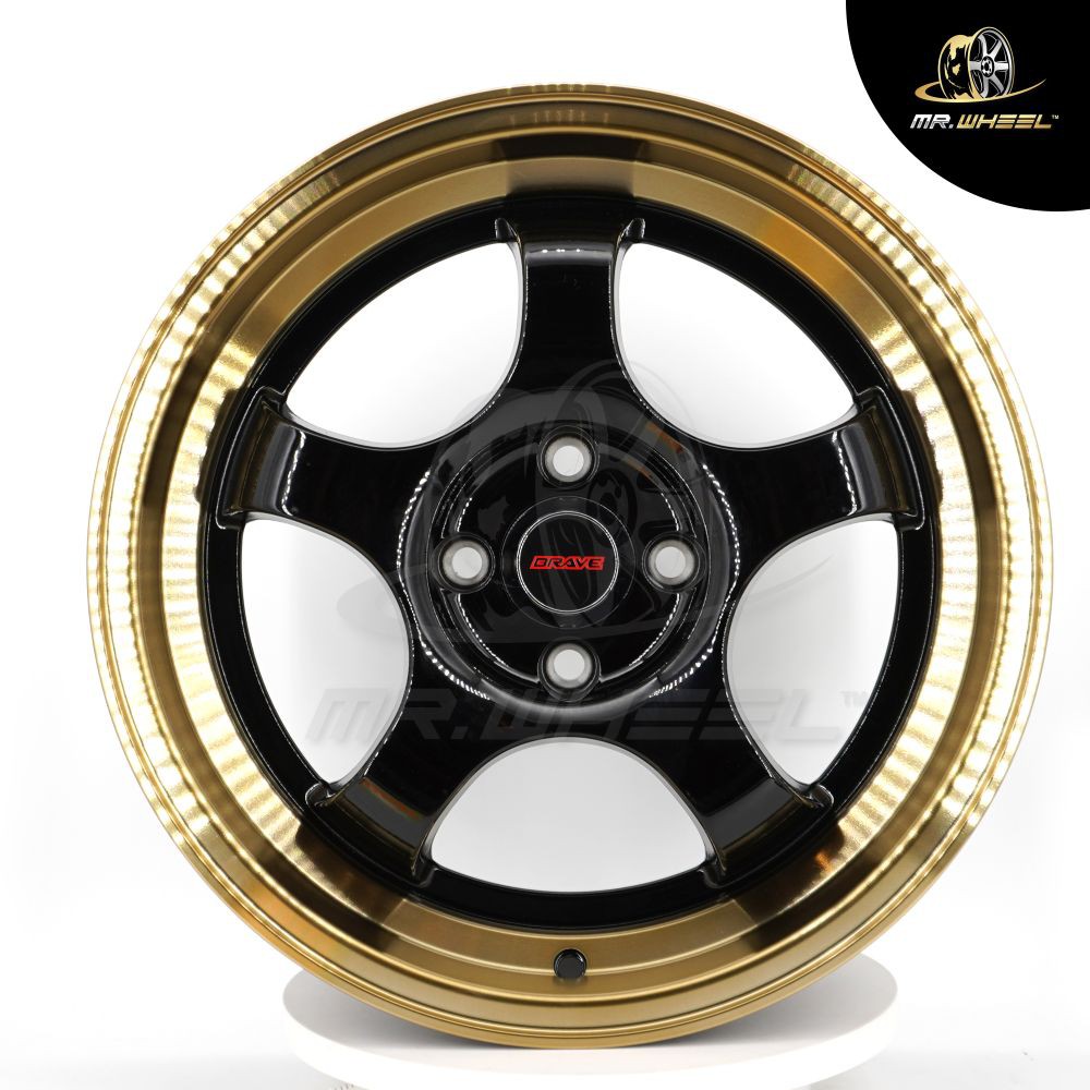 New Sport Rim BRAVE S1R 16x7 4x100 ET35 Hyper Black Lip Polish / Gloss ...