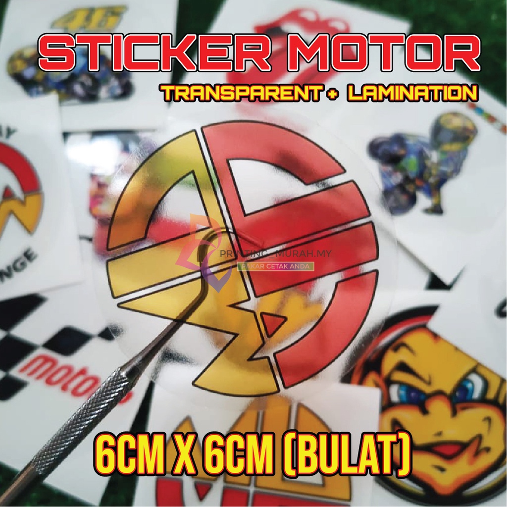 READY STOCK | STICKER HIGHWAY CHALLENGE TRANSPARENT MURAH | BULAT 6CM X ...