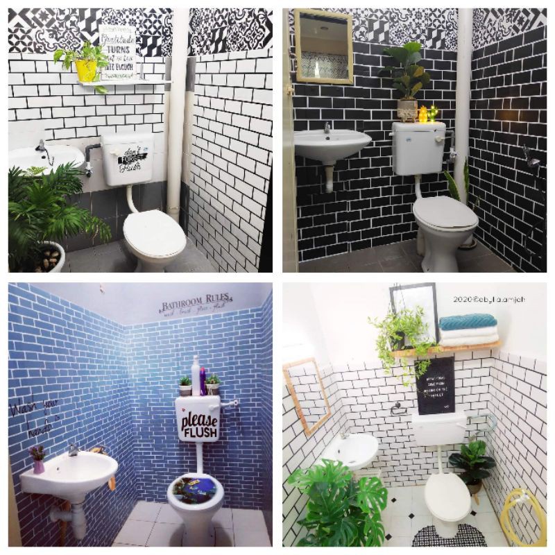 Goods in stock (Free post) 10m wallpaper waterproof pvc brick viral ...