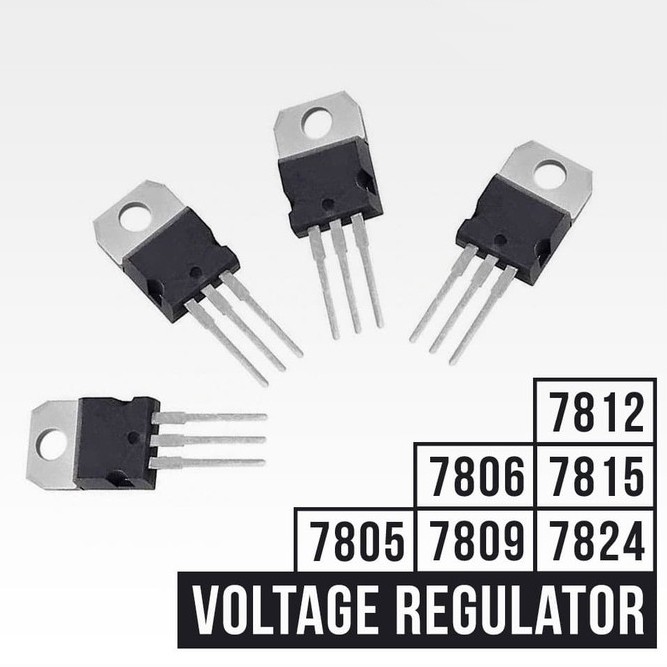 Three Terminal Positive Voltage Regulator IC (7805, 7806, 7809, 7812, 7815, 7824) | Shopee Malaysia