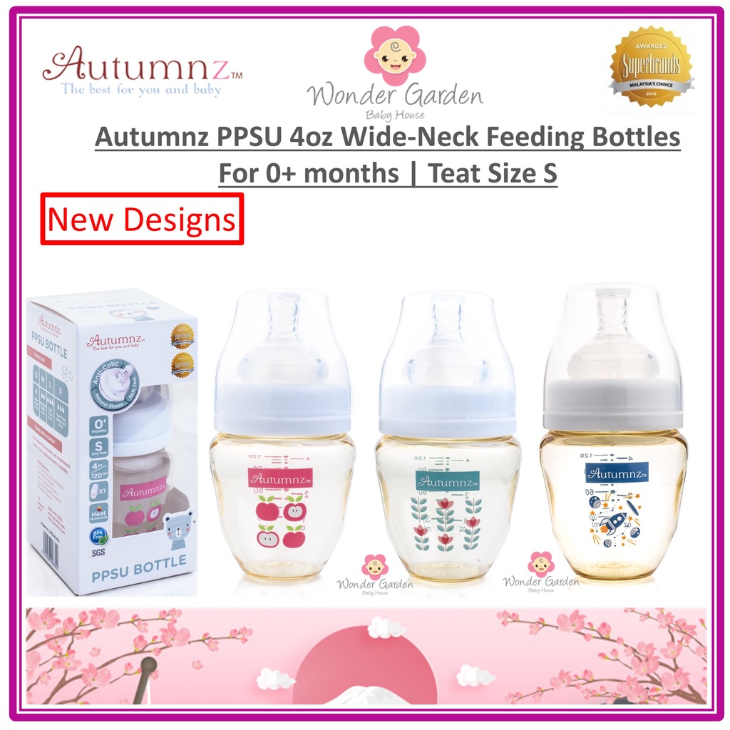 Autumnz PPSU Wide-Neck Feeding Bottles 4oz / 120ml (Botol Susu) | Shopee Malaysia