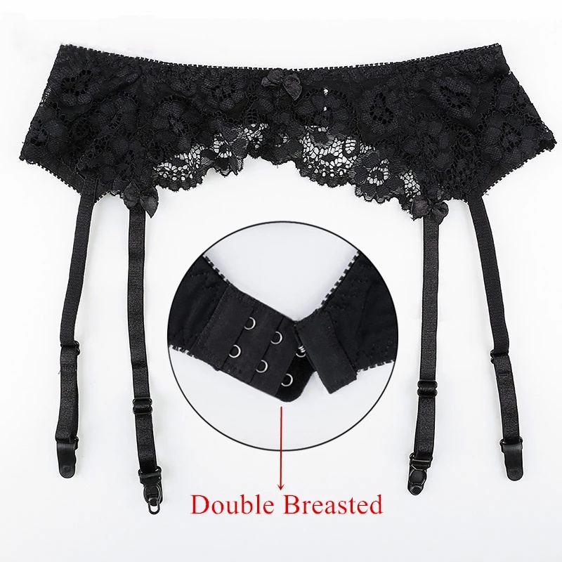 Women's Lingerie Plus Size Lace Garter Suspenders Transparent Underwear ...