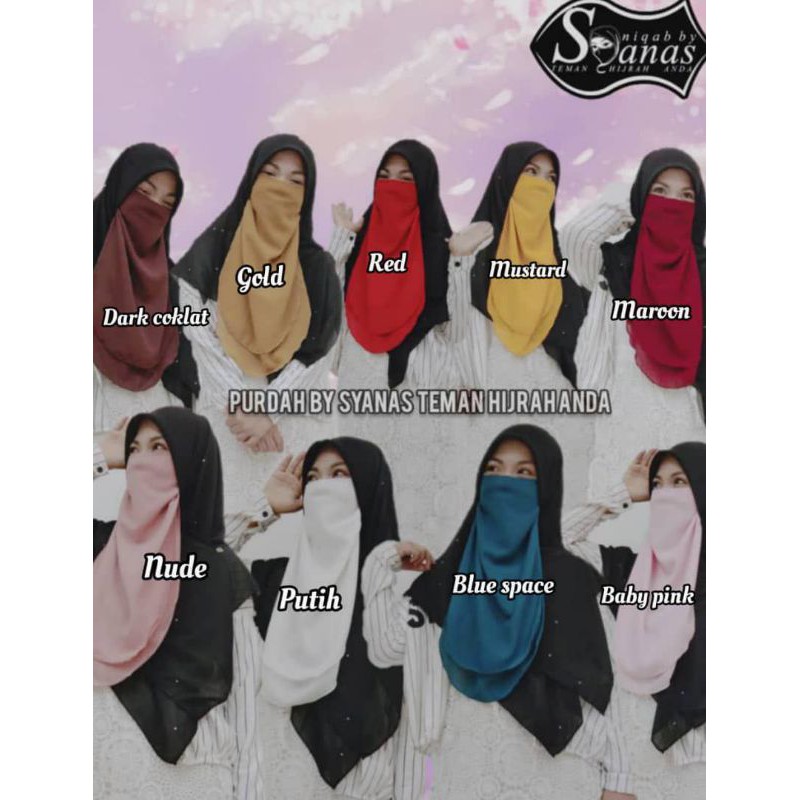 PURDAH WARNA BY SYANAS TEMAN HIJRAH ANAD CANTIK SELESA MAMPU MILIK ...