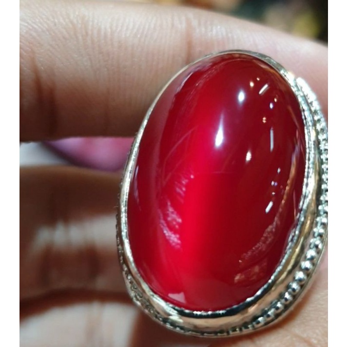 Natural jumbo red baron ring dim 30 mm | Shopee Malaysia