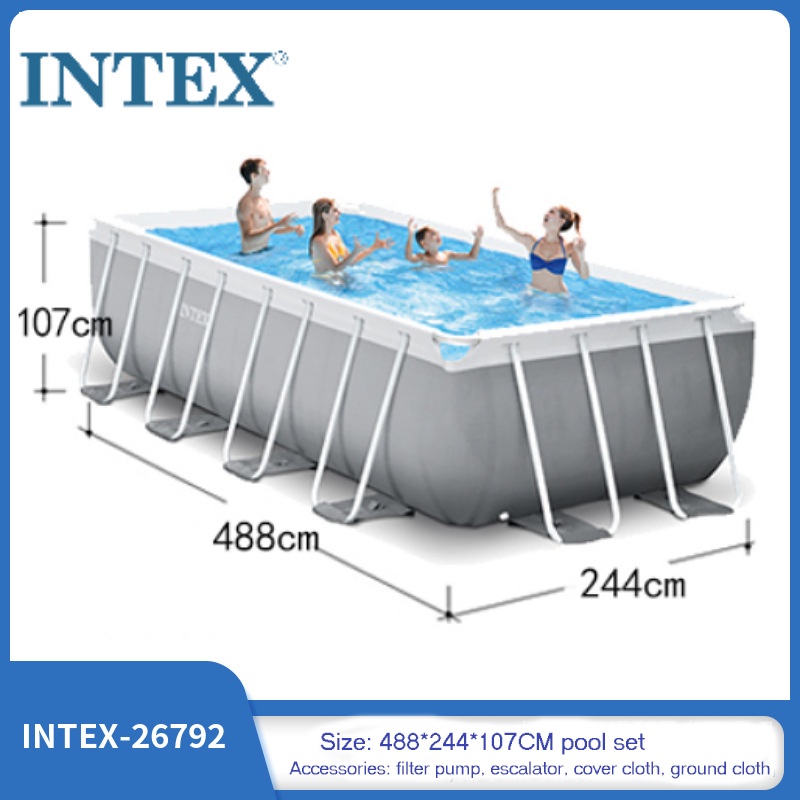 INTEX swimming pool children adult bracket swimming pool family water park | Shopee Malaysia