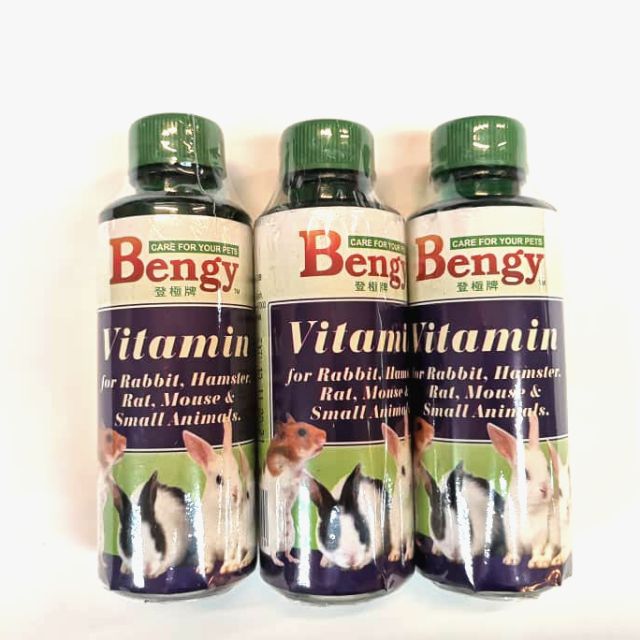 Bengy MultiVitamin for Small Animals, 120mL (Hamster, Mice, Rabbit ...