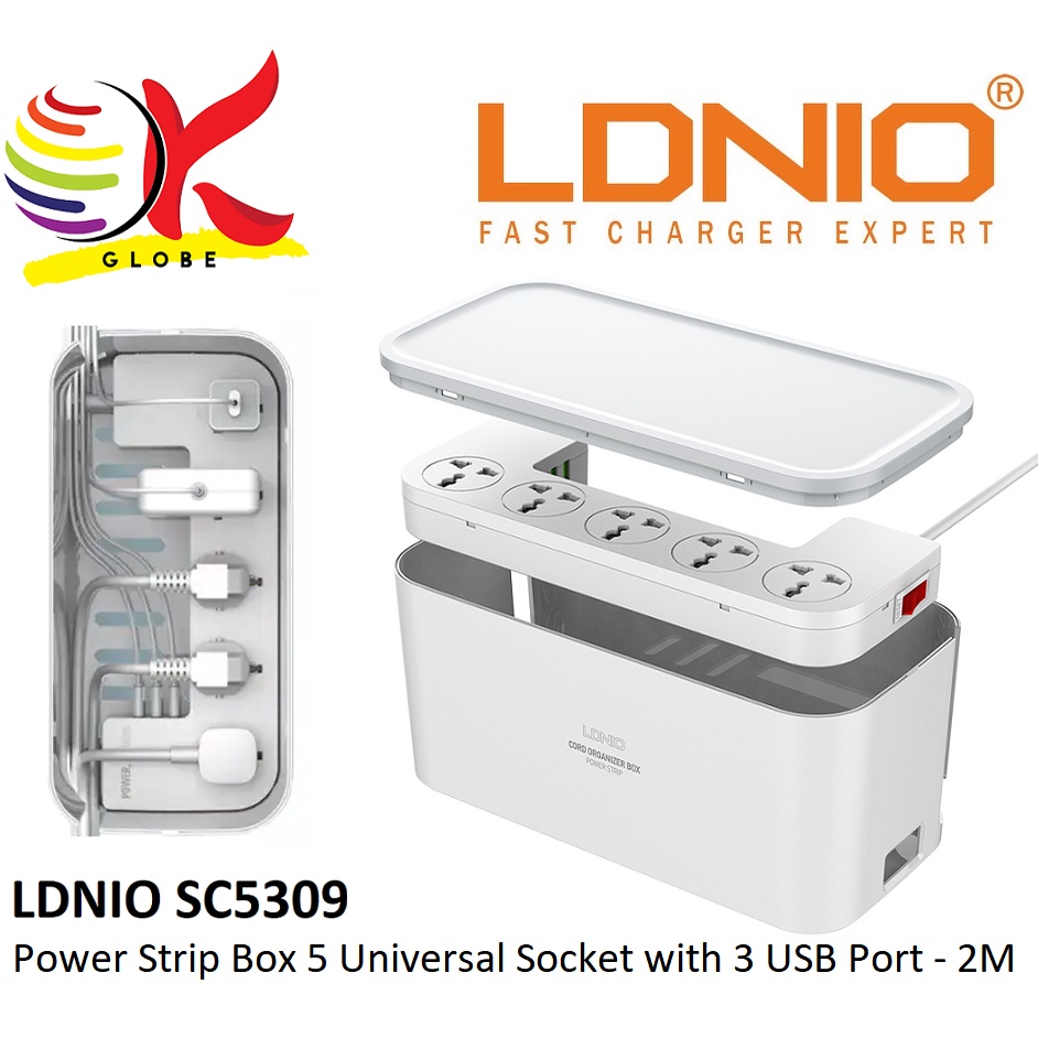 LDNIO SC5309 / SN5311 / SKW6457 (WIRELESS) (UK PLUG) MANAGEMANT CORD ...
