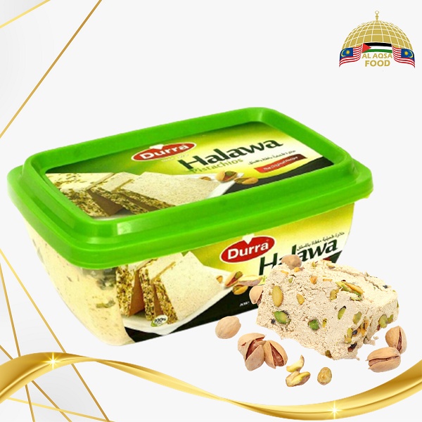 Halwa Pistachio Durra/Tahini Ground Sesame Spread. Halawa With Nuts ...