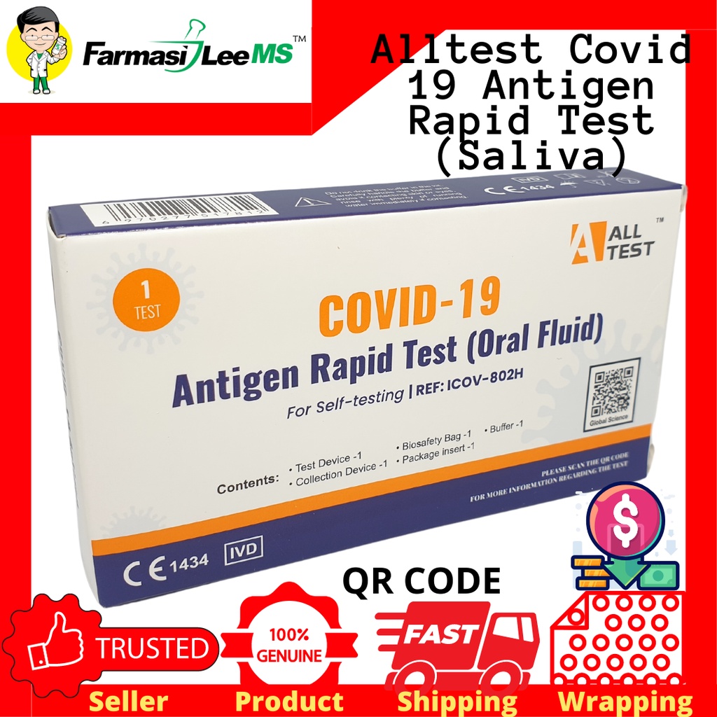 Alltest COVID 19 Antigen Rapid Test Saliva 1s (Exp 05/2027) | Shopee ...