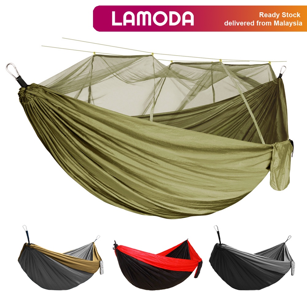 [ONE SIZE][Lamoda]HAMMOCK Bed Nylon/ Ice Silk/ Parachute cloth Buian Outdoor Large Wide Camping ...