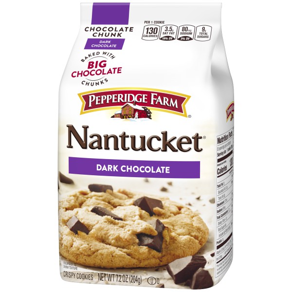 BISCUITS Pepperidge Farm Nantucket Dark Chocolate Cookies 204g | Shopee ...
