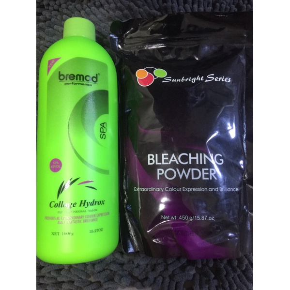 SUNBRIGHT Bleaching Powder 450g & BREMOD Oxidizer 1000 mL | Shopee Malaysia
