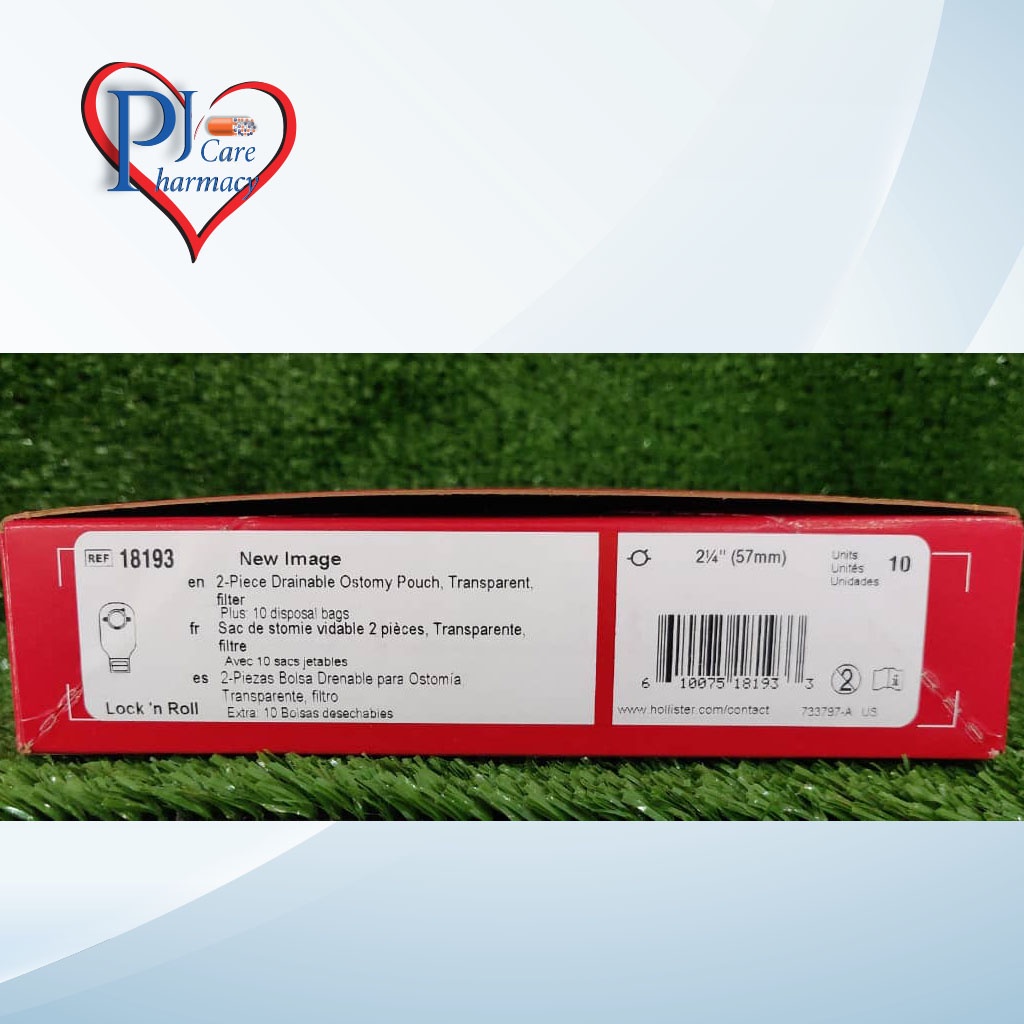 18193 Hollister Drainable Ostomy Pouch with AF300 Filter Lock N' Roll ...