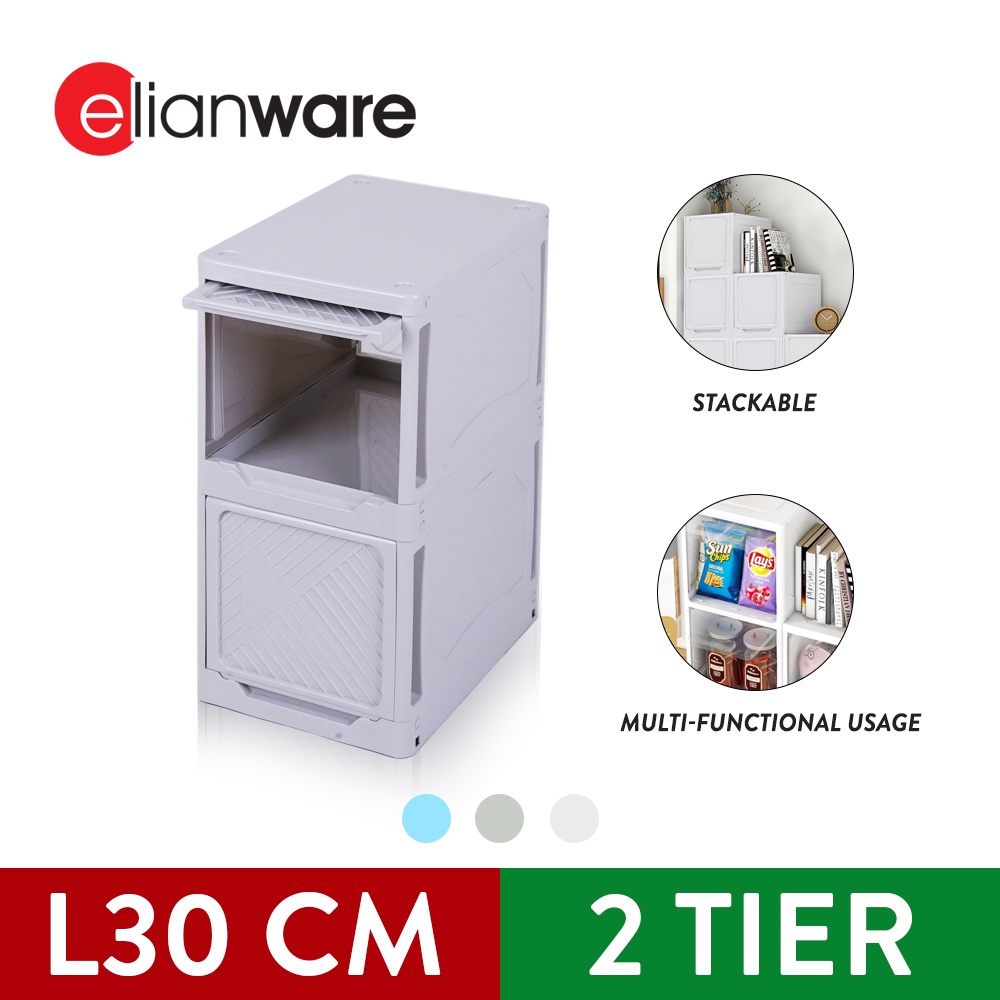 Elianware Square Stackable Wardrobe Drawer Storage Organizer Box Cloth ...