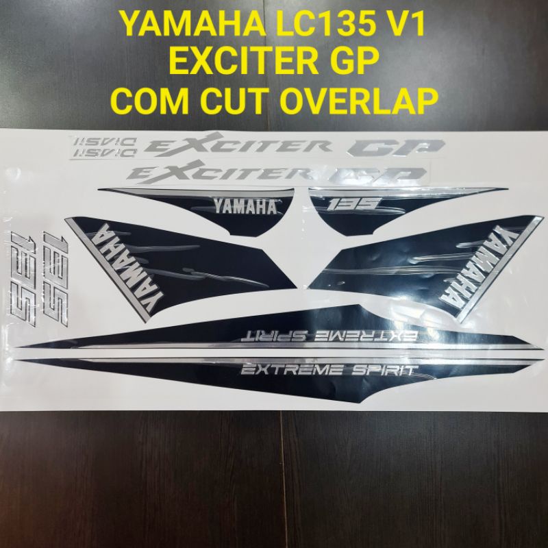 Yamaha Exciter GP 135 LC135 V1 ine Chrome Body Sticker A Class | Shopee ...