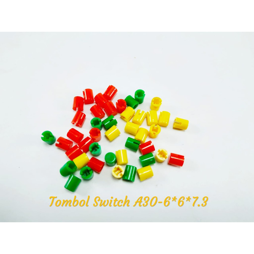 TOMBOL Button switch-Tile Push Button switch 6*6*7.3MM Micro switch Cap ...