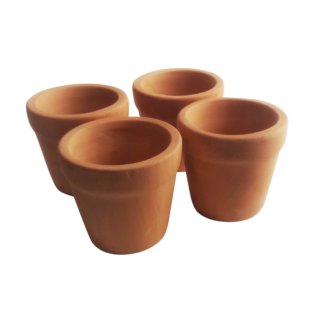 Succu Love Small Terracotta Pots Brown Clay Planter Flower Pots Pasu ...